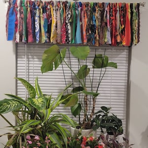 Bohemian Rag Chop Valance - Etsy