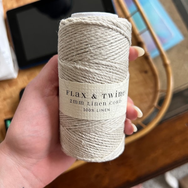 Flax & Twine Linen Cord - Etsy