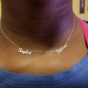 Three Name Necklace , Gold Name Necklace ,3 Names Necklace , Name ...