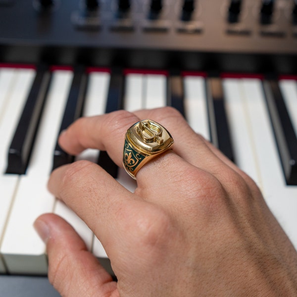 Sakura Flower Band Silver Rings, Japanese Art Band Ring With Sakura ...