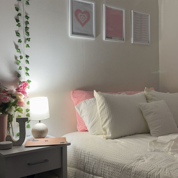 Pink Motivational Poster Minimalist Positive Quote Art Print Saying ...