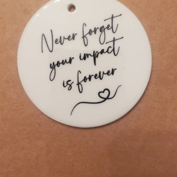 Custom Teacher Ornament, Notebook Paper Personalized Teacher Ornament ...