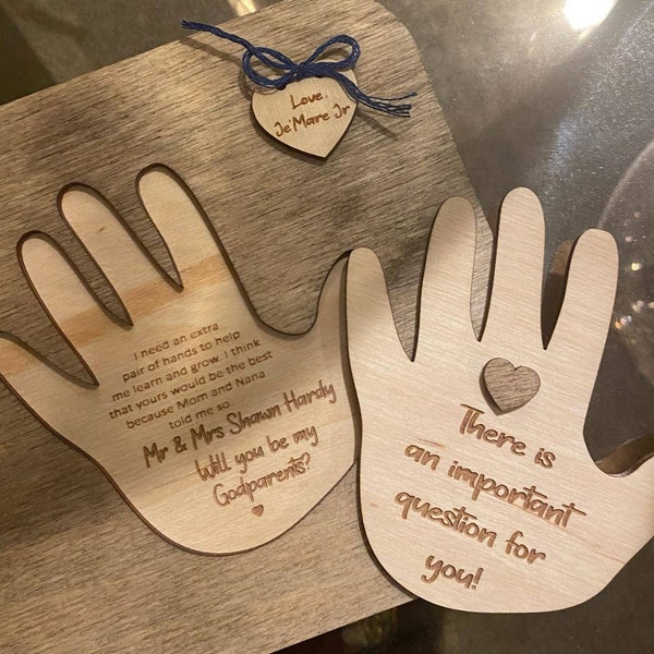 Godparents Godfather Godmother Invitation | Godparents Proposal | Will ...