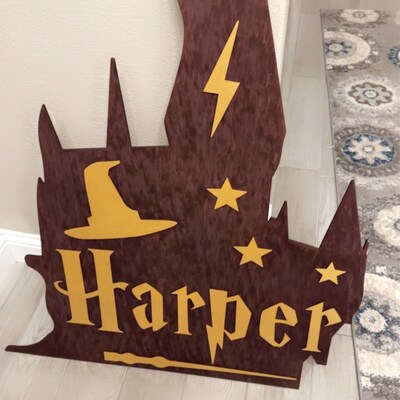 Wizard Nursery Sign Baby Name Sign Wizard Custom Wood Name - Etsy