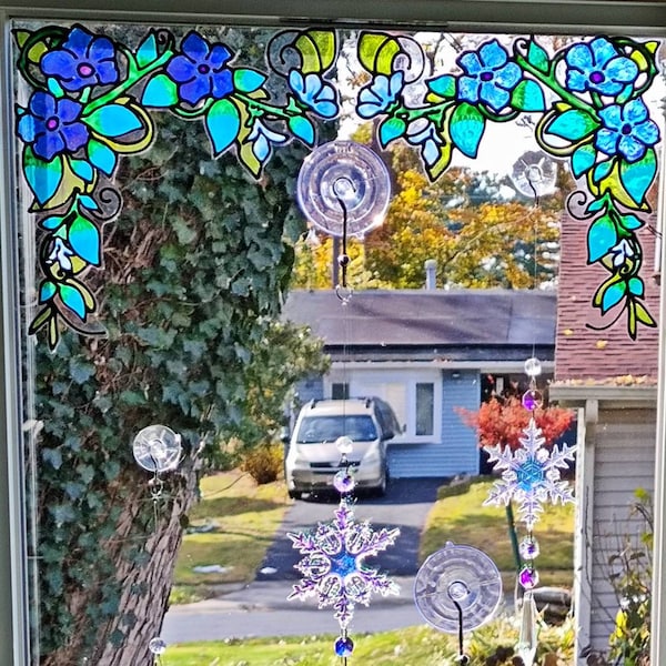 Number Window Clings in Jewel Colors - Etsy