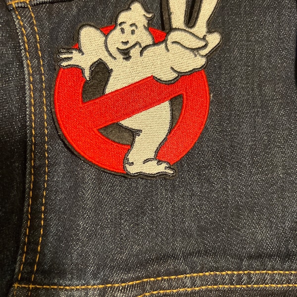GHOSTBUSTERS 2 Movie Logo Iron-on Embroidered Patch HIGH-QUALITY! 3.5 ...