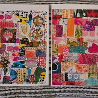 Collage Paper Doll Sticker Set 2 Mixed Media Paper Dolls Stickers ...