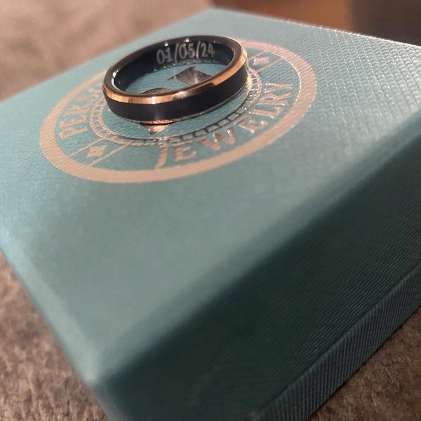 Tungsten Puzzle Ring, Interlocking Ring, Mens Tungsten Wedding Band ...