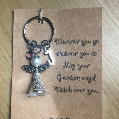 Guardian Angel Keyring ,guardian Angel Keychain, Guardian Angel Gift ...