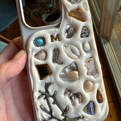 IPhone Case Handmade Decoden Colorful Aesthetic Unique Mosaic Vintage ...