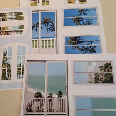 BROWN Window STICKER SETS 1:6 Scale Brown Window Sets for 11.5 Sized ...