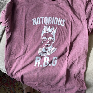 Notorious Rbg Shirt, RBG T-shirt, Ruth Bader Ginsburg Outfit, Feminist ...