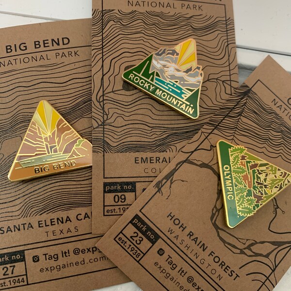 Big Bend National Park Hard Enamel Pin | National Park Lapel Pin ...