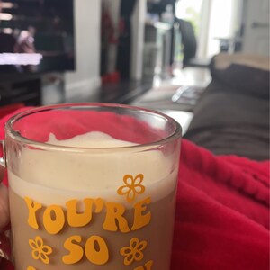 The Youre so Golden Mug Glass Mug Tea Coffee Mug - Etsy UK