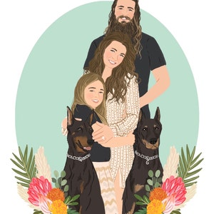 House Portrait, A4 A5 Print, Custom House Illustration, Housewarming ...