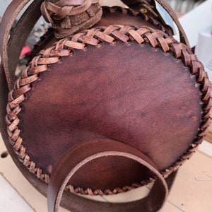 125l 2.6 Pint Stainless Steel Leather Canteen Medieval - Etsy