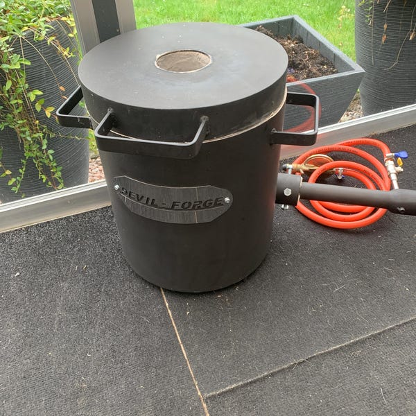 DFPPROF (DEVIL-FORGE) Gas Propane Burner (90,000 Btu) Forge Furnace ...