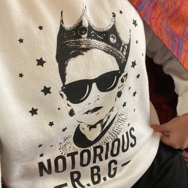 Notorious RBG Sweatshirt - Women's Sweater - Ruth Bader Ginsburg ...