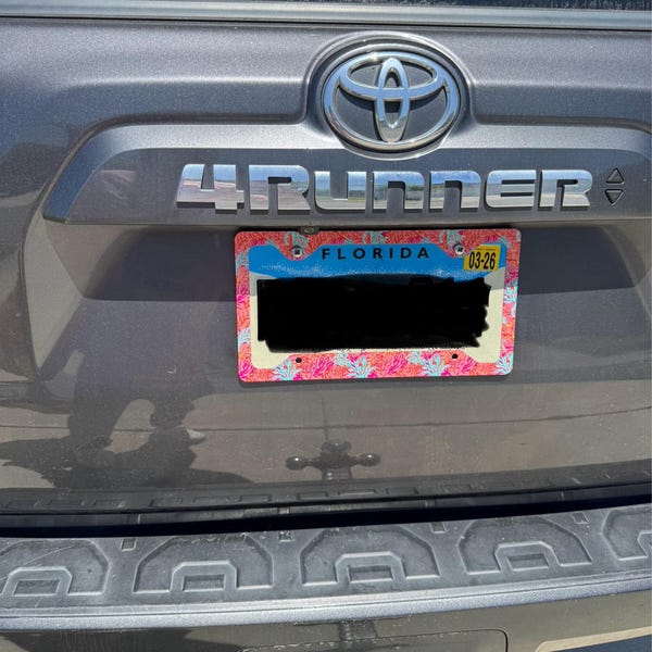 Boho Sunset Front License Plate, Retro Sun Vanity Car Tag, Cute ...