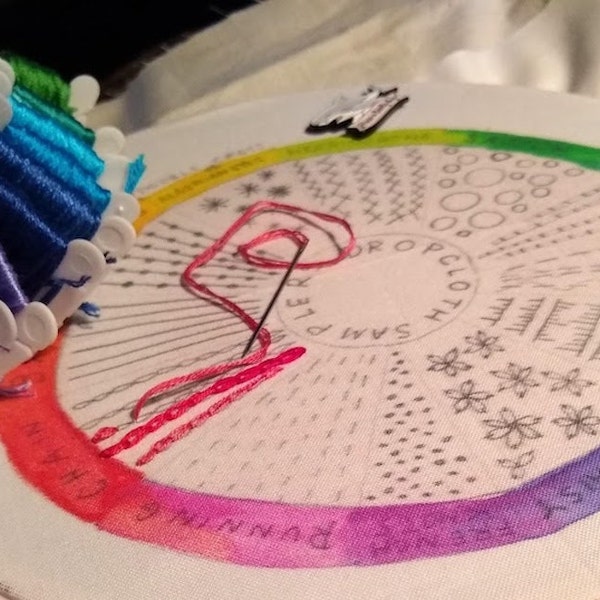 Color Wheel Embroidery Sampler by Dropcloth - Etsy
