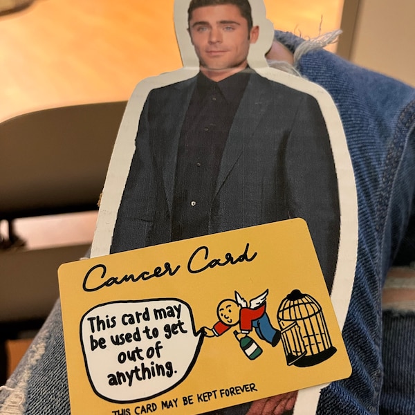 The Cancer Card - Funny Cancer Gift - Option to Add Magnet - Cancer ...