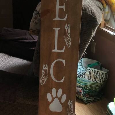 Hello Cursive Welcome Porch Sign, Summer Sign, Spring Sign, Modern ...