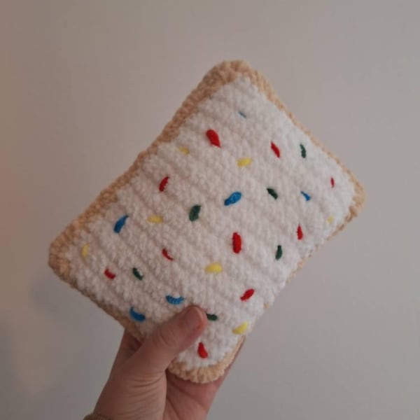 Toaster Pastry Crochet Pattern, No-sew, Crochet Pillow Pattern, Crochet ...