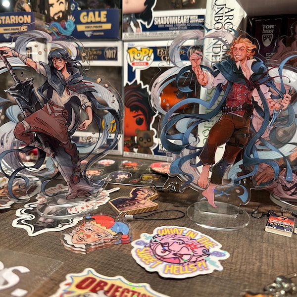 Mistborn Kelsier Vin Standee 15cm Cosmere Book Merch Mistborn 1st Era ...