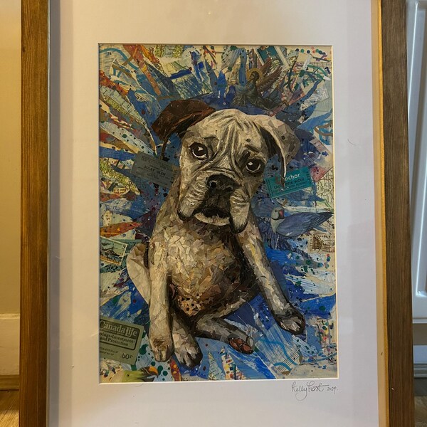 A2 Picture Frame Rustic Royal Blue Photo Frame Blue Frame Vintage Blue ...