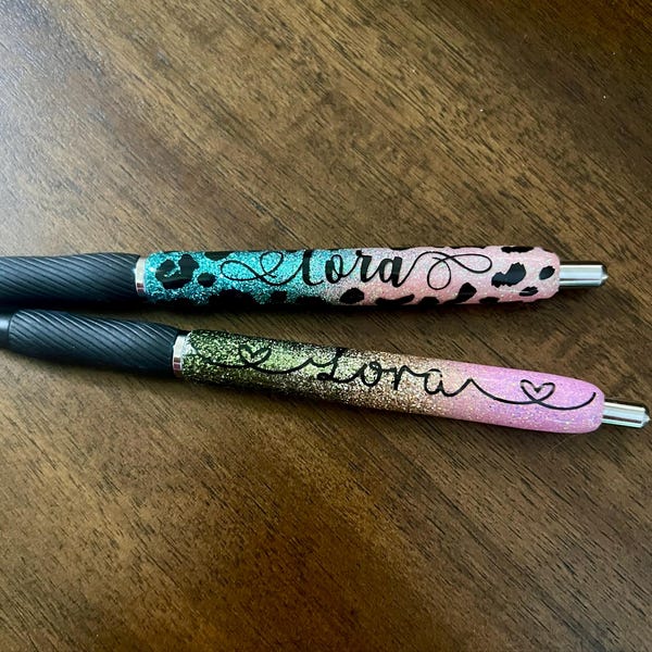 Sharpie S-gel Personalized Epoxy Glitter Black Ink Pen With Grip ...