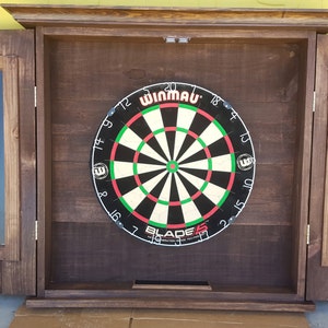 Beautiful Custom Hand Made Dart Board Cabinet, Dart Brd Knobs, Crafted ...