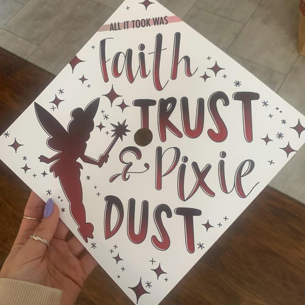 Custom Grad Cap Topper Four Years Later Funny Cartoon Graduation - Etsy