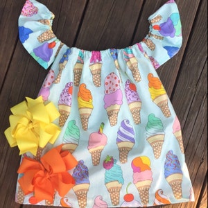 Girls off the Shoulder Top Dress Sewing Pattern Newborn Through 16 Teen ...