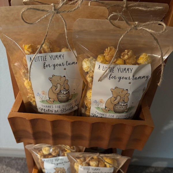 Classic Winnie the Pooh Baby Shower Favors A Little Hunny is on the Way ...