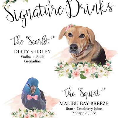 Dog Seating Chart Custom Pet Seat Chart Dog Wedding Signage - Etsy