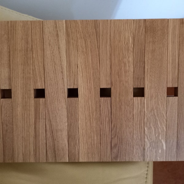 Modern Oak Rack With 4-5-6-7-8 Hooks/ Wall Mount Coat Rack/ Oak Coat ...