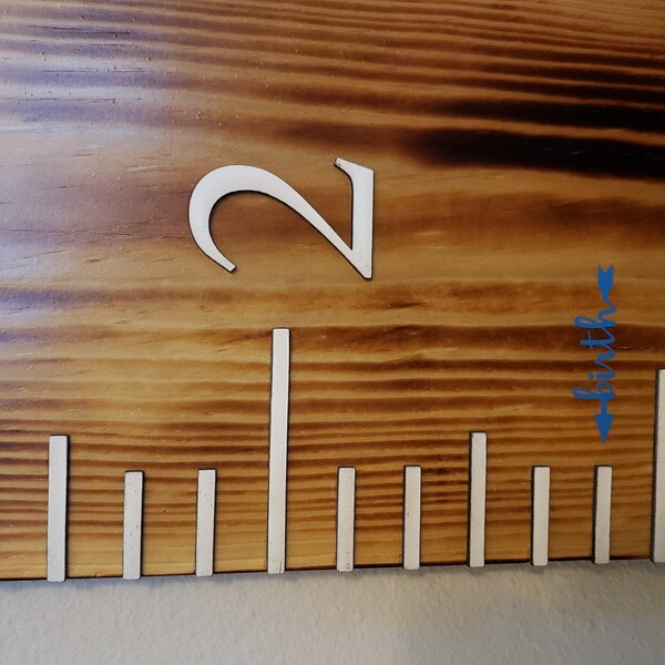 Height Marker for Growth Chart Ruler Vinyl Decal Arrow in Script ...