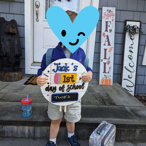 School Years Photo Frame School Photo Collage Pre-school Personalized ...