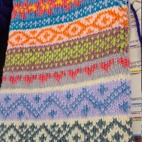 Fair Isle Scarf Knitting Pattern Sjaal Breipatroon PDF Direct Download ...