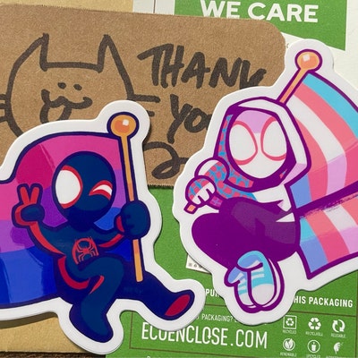 PRE-ORDER Gwen Stacy Trans Pride Sticker Premium Quality Waterproof ...
