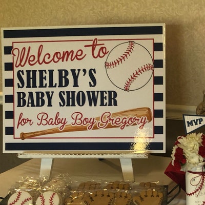 Baseball Baby Shower Sign Baseball Baby Shower Yard Sign - Etsy