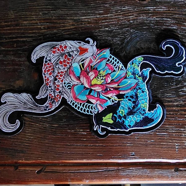 KOÏ CARPS Patch for Custom Vest - Etsy