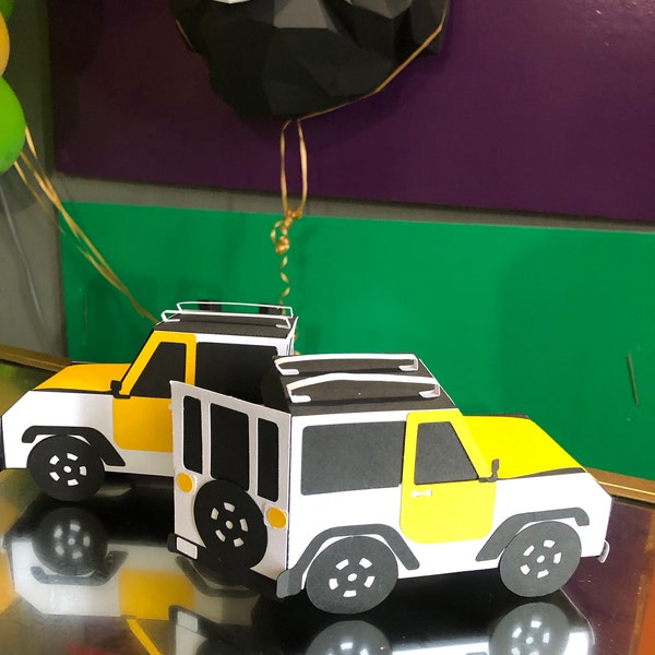 AMA Theme 01, Car Box Template, Jeep Papercraft, Paper Box Template, 3D ...