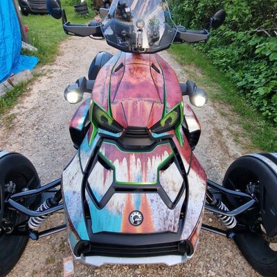 Can Am Ryker Sport Rally 600 900 Graphic Wrap Decal Kit paint Splatter ...