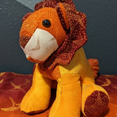 Larry Lion Toy Sewing Pattern PDF, Stuffed Lion Pattern, Stuffed Animal ...