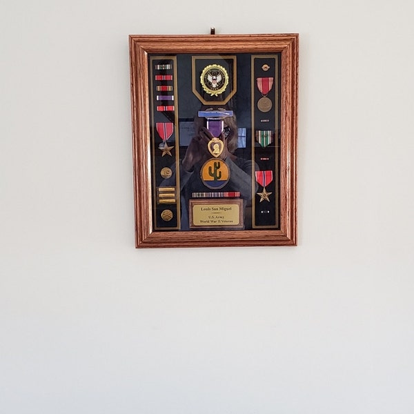 Military Medals Display Shadow Box Frame - 12"x16" - Etsy