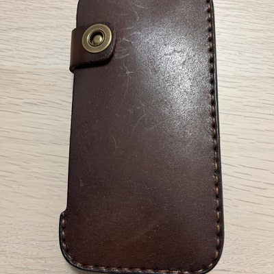 Heavy Duty Leather Smartphone Case, Made of Genuine Leather With a Belt ...