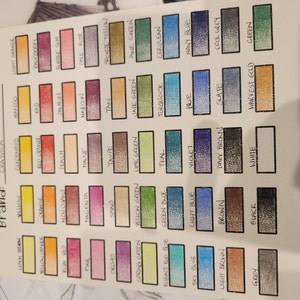 Color Swatch Chart | Color Swatch Template | DIY Color Swatch Marker ...