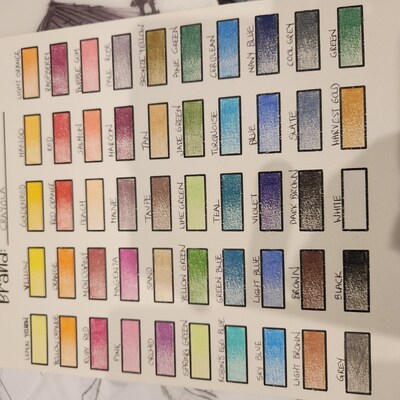 Color Swatch Chart Color Swatch Template DIY Color Swatch Marker ...