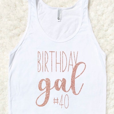 Custom Word Tank Top Custom Birthday Tank Custom - Etsy